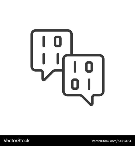 Programming Languages Icon In Line Design Vector Image