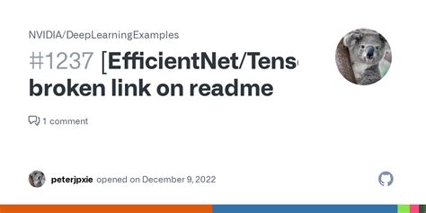 Efficientnettensorflow2 Broken Link On Readme · Issue 1237 · Nvidia