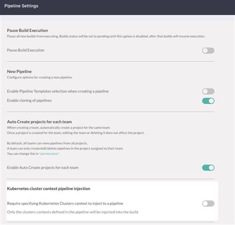 Account Level Settings For Pipelines Codefresh Docs