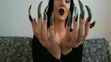 Long Sharp Fingernails Nov 3rd 2010 Mp4 Kinkydomina Long Sharp Fingernails Clips4sale