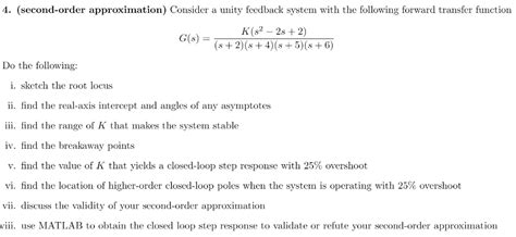 solved l second order approximation consider a unity