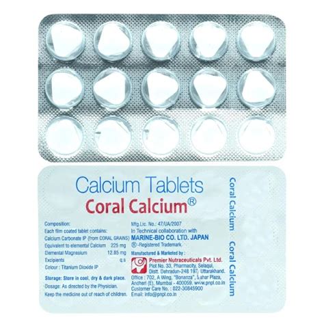 Coral Calcium Tablet At Rs 210stripe Pharmaceutical Tablets In