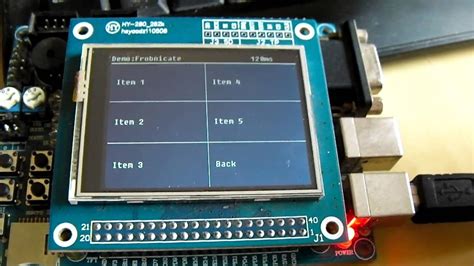 Stm32 Touch Menu Demo Youtube