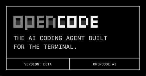 Opencode Ai Coding Agent Built For The Terminal