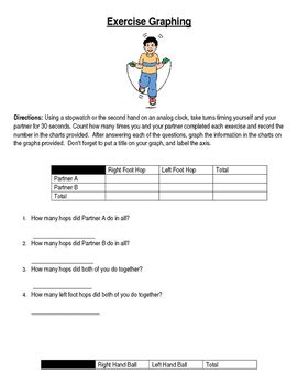 Exercise Graphing By Arian Eldredge TPT
