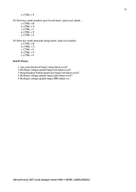 √ Tombol Manajemen Berkas Dokumen Pada Microsoft Excel Pengertian Dari Wanjay