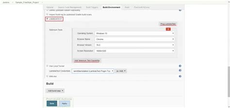 Integrate Lambdatest With Jenkins Freestyle Project Lambdatest