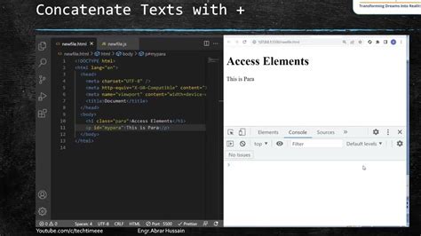 Lecture 6 Access Elements And Template Literals In Js Youtube
