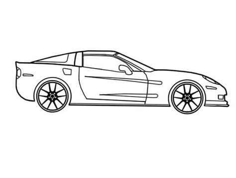 Corvette Coloring Pages Coloringlib