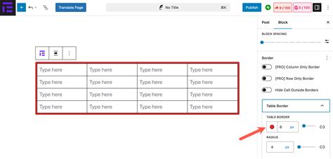How To Change Table Border Color In WordPress