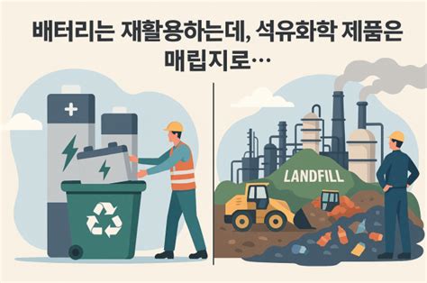 배터리는 재활용하는데 석유화학 제품은 매립지로엇갈리는 업계 행보 이코노믹데일리