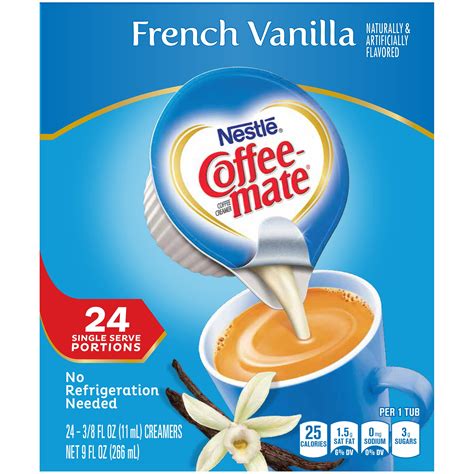 How Much Sugar In Coffee Mate French Vanilla Singles At Wm Mcmillan Blog