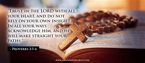 Your Daily Bible Verse Proverbs 3 5 6 St Benedict Prayer Wall Of Protection