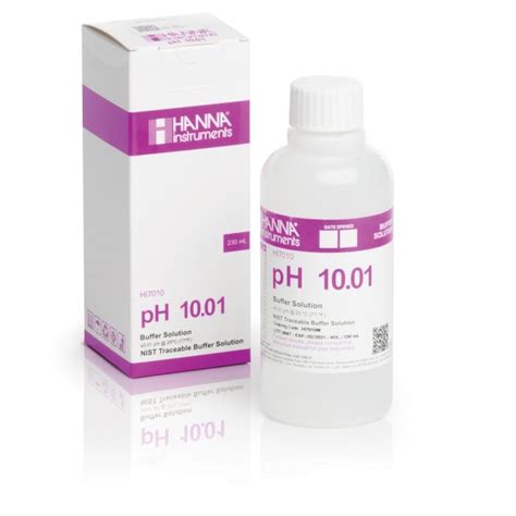 HI7010M pH 10.01 Calibration Solution (230 mL) - Hanna Instruments ...
