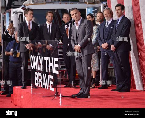 L R Only The Brave Cast And Crew Miles Teller Taylor Kitsch James