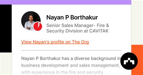 Nayan P Borthakur Senior Sales Manager Fire And Security Division At