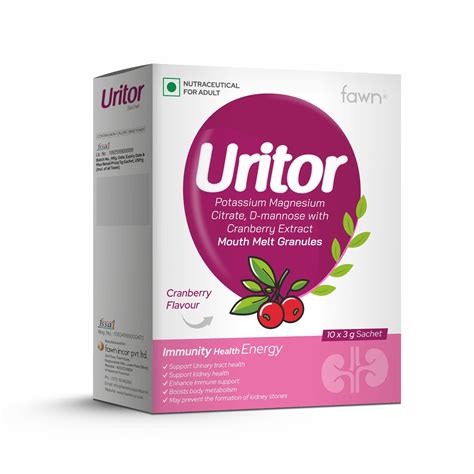 Potassium Magnesium Citrate D Mannose And Cranberry Extract Sachets