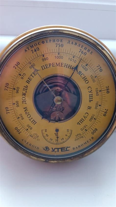 Soviet Vintage Barometer Ussr Climate Rain Storm Etsy