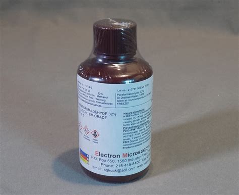 Paraformaldehyde Em Grade 100ml 32 Solution Electron Microscopy Sci