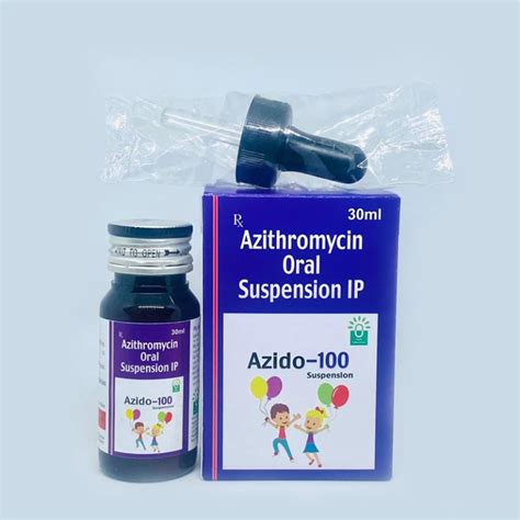 Azido 100 Azithromycin Oral Suspension 100mg Sepik Life Sciences