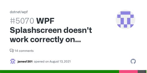 WPF Splashscreen Doesn T Work Correctly On Monitors With Different Dpi S Issue 5070 Dotnet