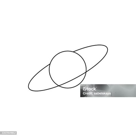 미니멀리스트 Y2k 미적 라인 우주 디자인 요소 링 라인 아트가 있는 벡터 블랙 플래닛 서클 개요 공간 모델 라인아트에 대한 스톡 벡터 아트 및 기타 이미지 Istock