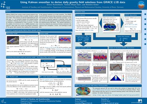 Pdf Using Kalman Smoother To Derive Daily Gravity Field Solutions From Grace L1b Data