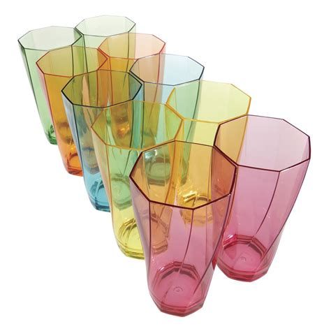 Creativeware 24 Oz Clear Acrylic Tumbler Set 8set