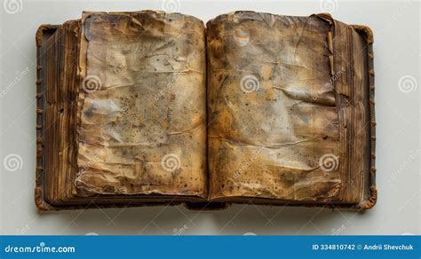 Antique Open Book On Wooden Background Stock Image 312536797