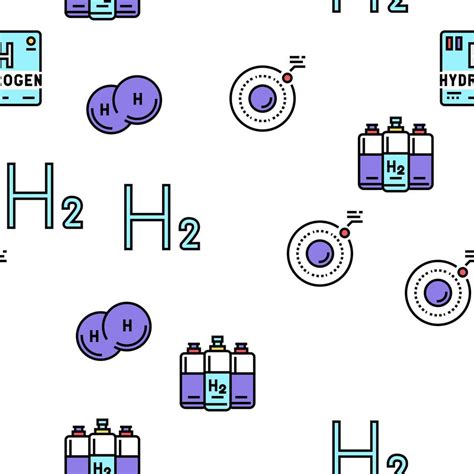 Hydrogen Industry Vector Seamless Pattern 10143956 Vector Art At Vecteezy
