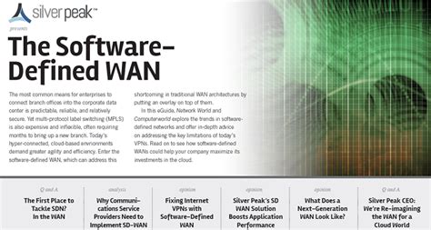 The Software Defined WAN Channel Post MEA