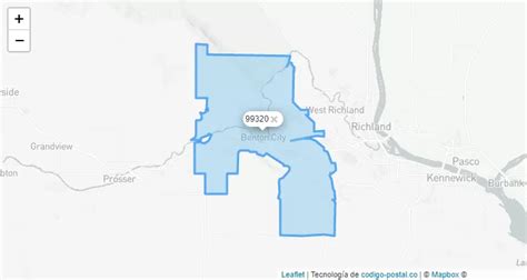 Kennewick Wa Zip Code Map Kennewick Wa Map