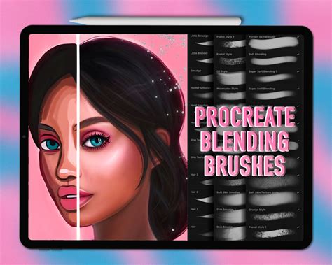 Procreate blending brushes | Procreate portrait brushes | Blending Procreate brushes | Procreate ...