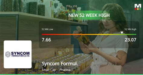 Syncom Formulations India Ltd A Rising Star In The Pharma Industry