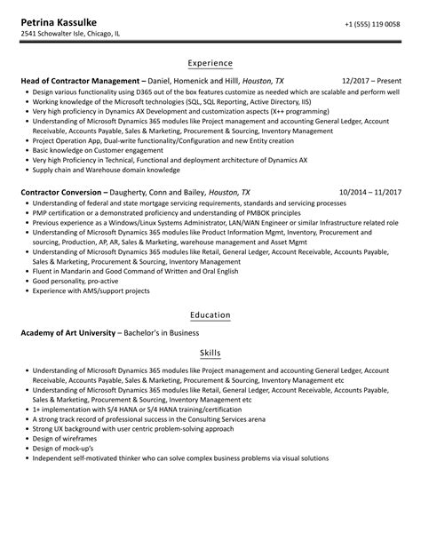 Contractor Resume Samples Velvet Jobs