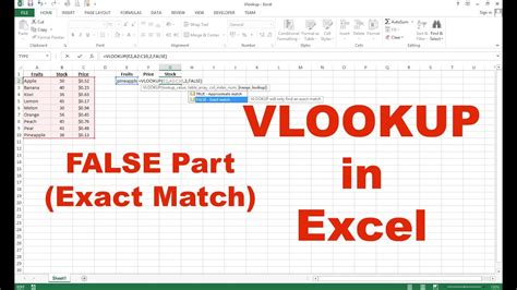 Vlookup In Excel False Exact Match Youtube