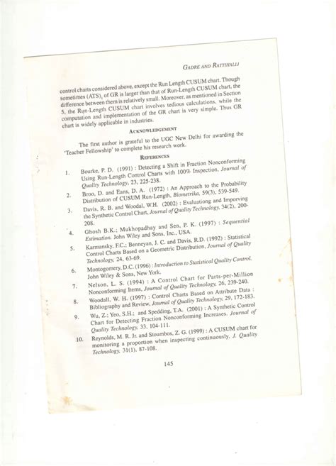 Pdf Group Runs Control Chart For Identifying Increases In Fraction Nonconforming
