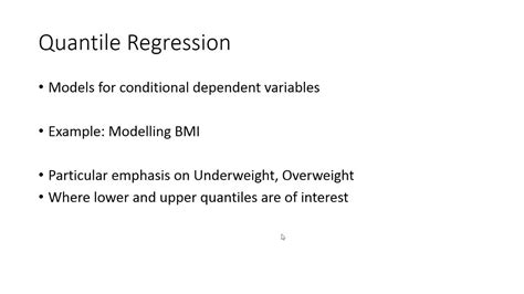26 Quantile Regression Youtube