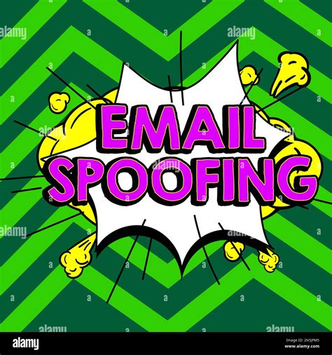 Text Caption Presenting Email Spoofing Word Written On Secure The