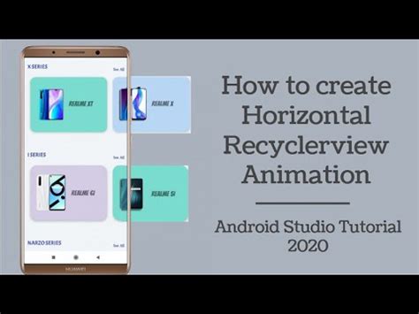 How To Create Horizontal Slide Recyclerview In Android Studio Part Youtube