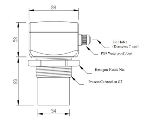 T Measurement Rs485 Interface Modbus Rtu Protocol Optional Small Blind Ultrasonic Level Meter