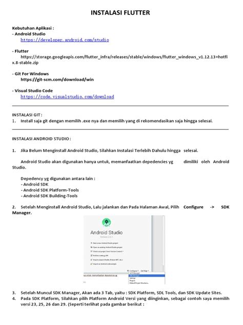 instalasi flutter pdf komputer