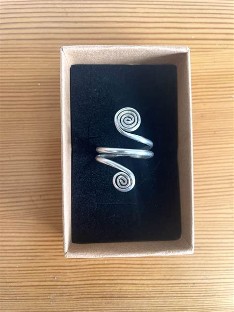 Fibonacci Spiral Ring Silver Marta Ituño Jewelry