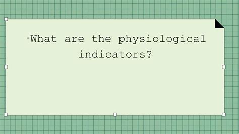 Physiological Indicators Associated With Moderate And Vigorous Activities Pptx