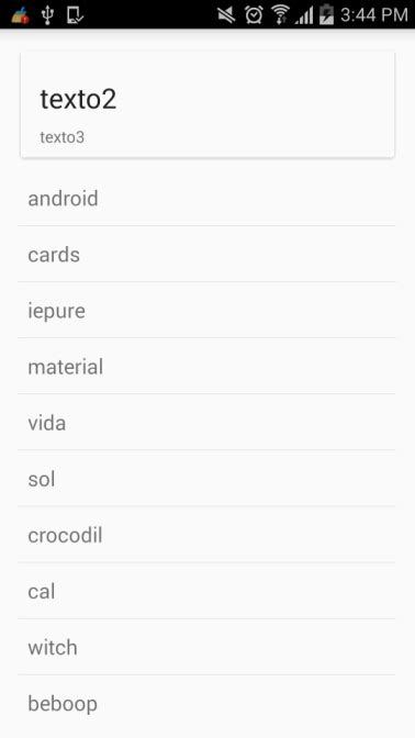 Android Como Usar En Un Mismo Layout Cardview Listview Stack Overflow En Español