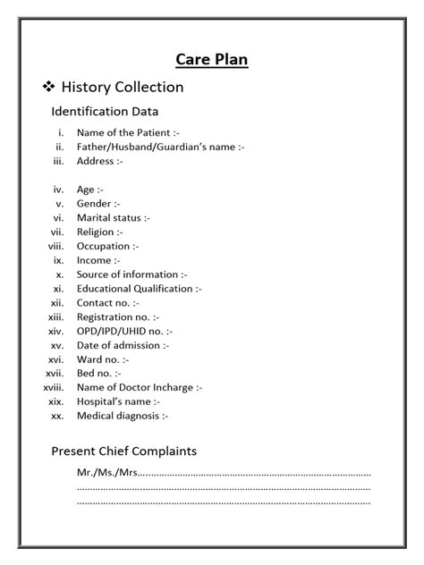 Ncp Format By Aarif Ali Pdf Medical Diagnosis Medicine