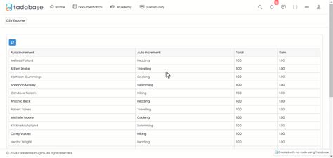 CSV Exporter Plugins