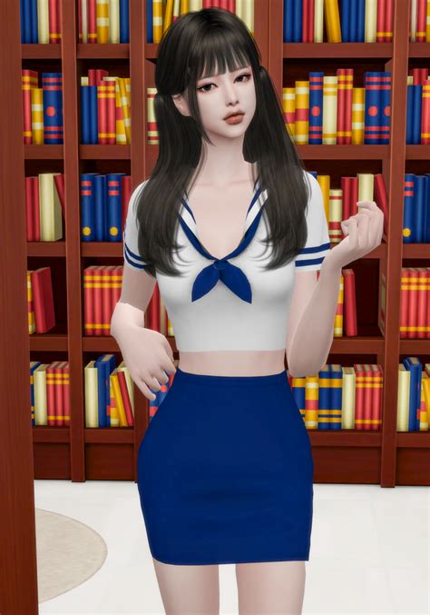 심즈4 교복 스쿨룩 Cc 추천 네이버 블로그