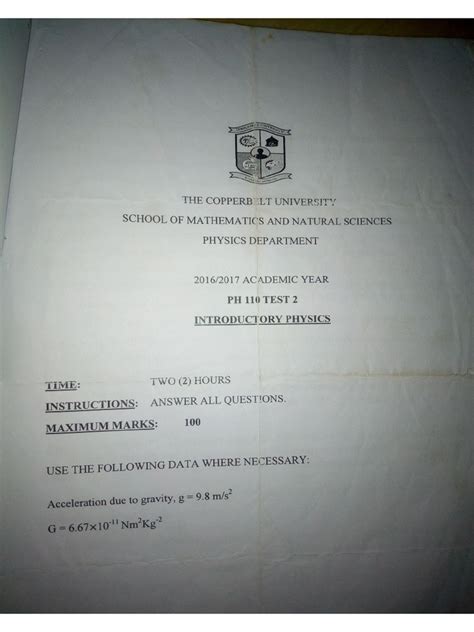 Ph110 16 17 Test2 Pdf