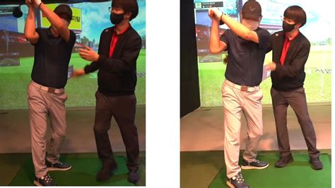 백스윙 탑을 조금더 올려보세요 그리고 어깨보다 먼저 클럽을 수직낙하 클럽이 확 가속으로 지나갑니다 정확성과 비거리를 동시에